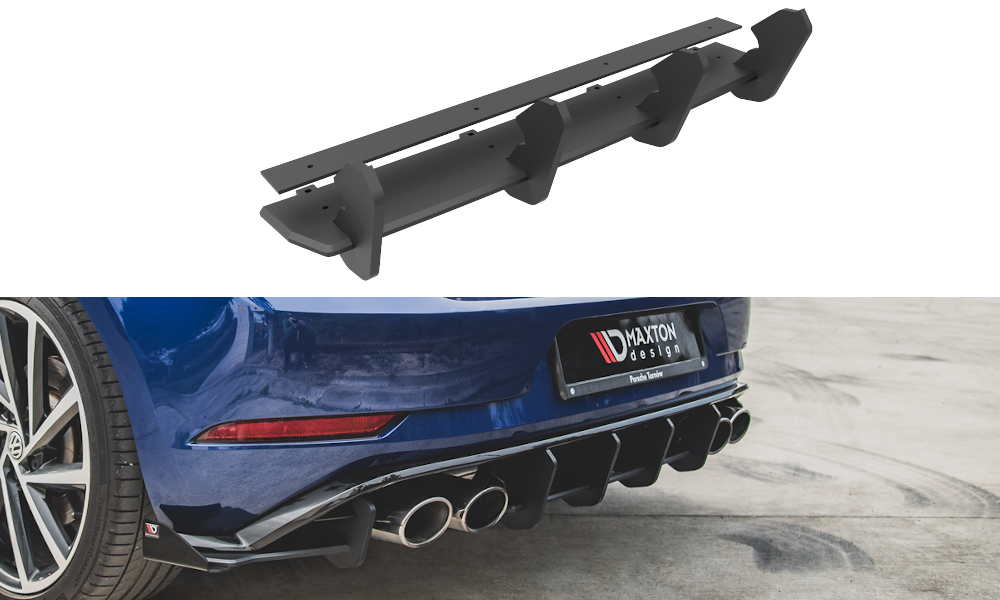MAXTON DESIGN RACING DURABILITY REAR DIFFUSER VW GOLF 7 R FACELIFT ...